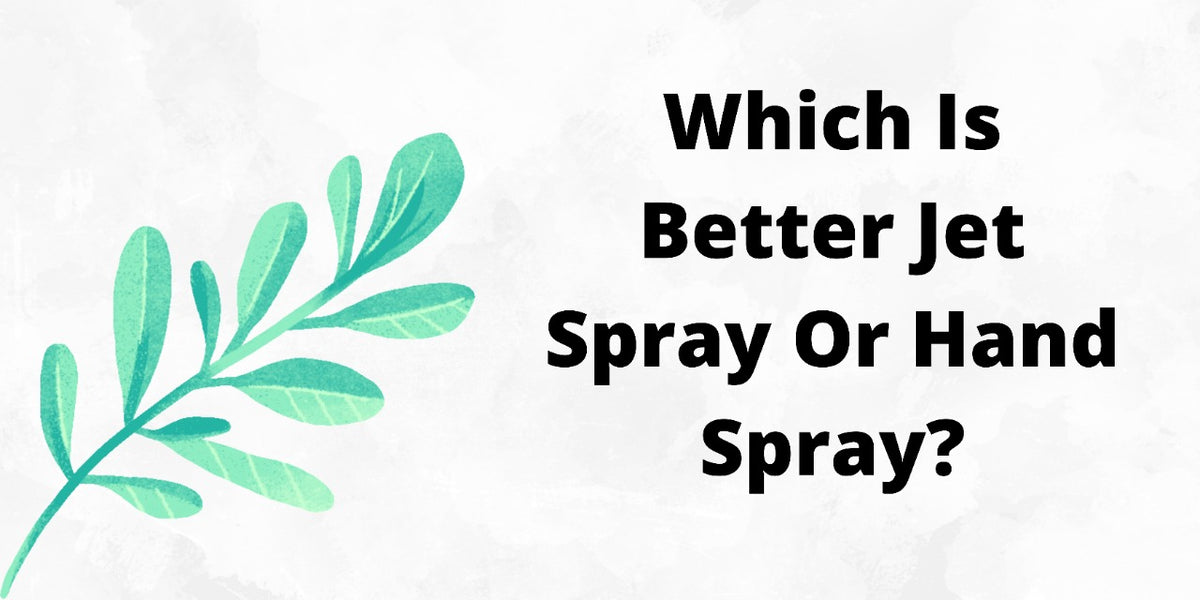 Which Is Better Jet Spray Or Hand Spray? | Feel Spotless