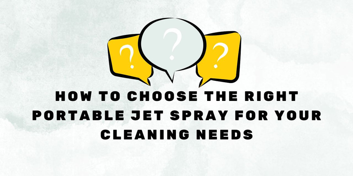 Choosing the Right Portable Jet Spray: Tips and Top Models – Feel Spotless